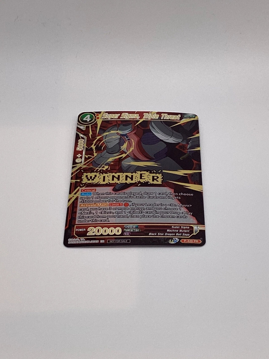 Dragon Ball - Super Sigma, Triple Threat - Winner Stamped - Near Mint ...