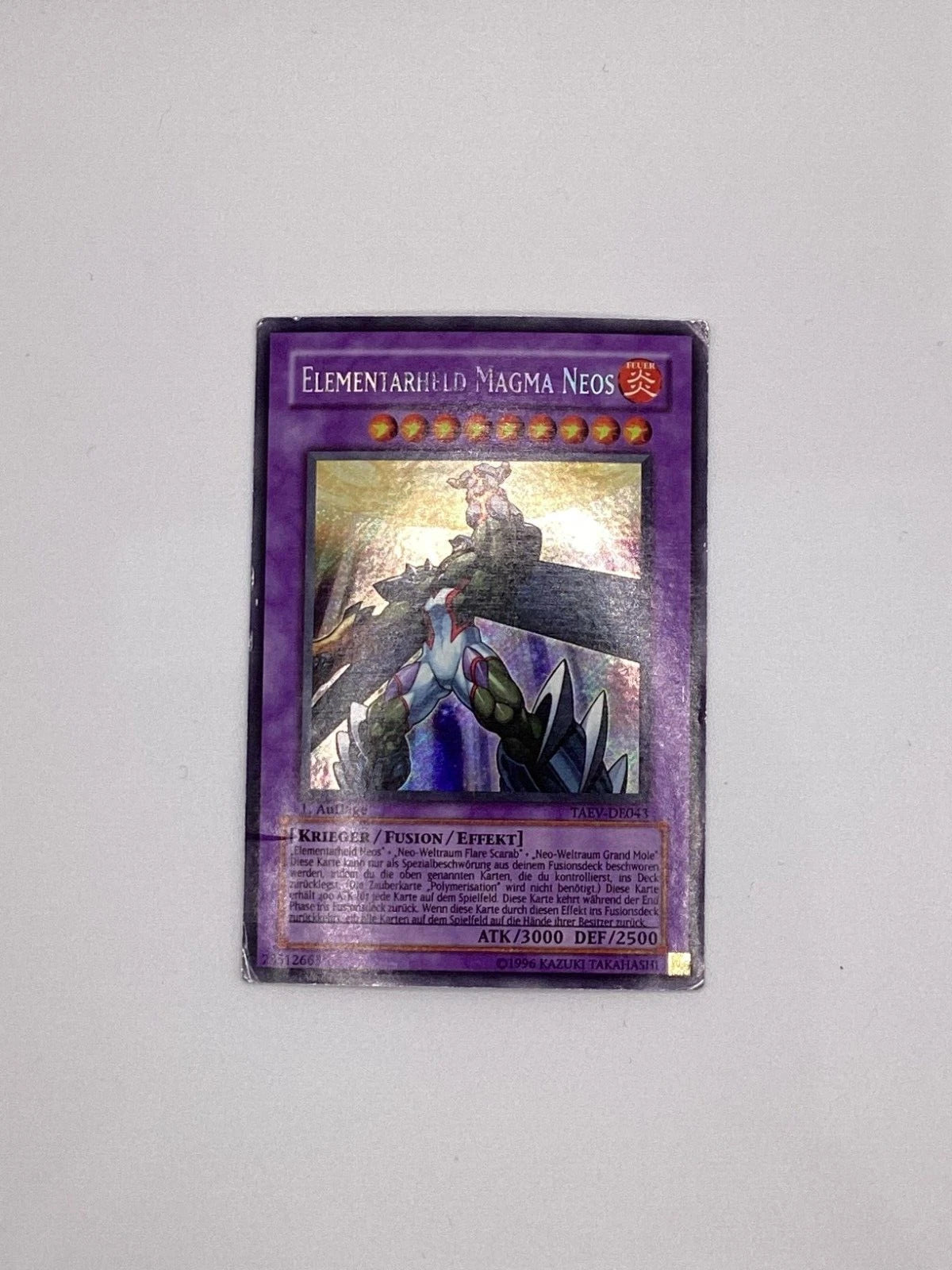 Yugioh - Elemental Hero Magma Neos - TAEV-EN043 - Secret Rare - 1st Ed ...